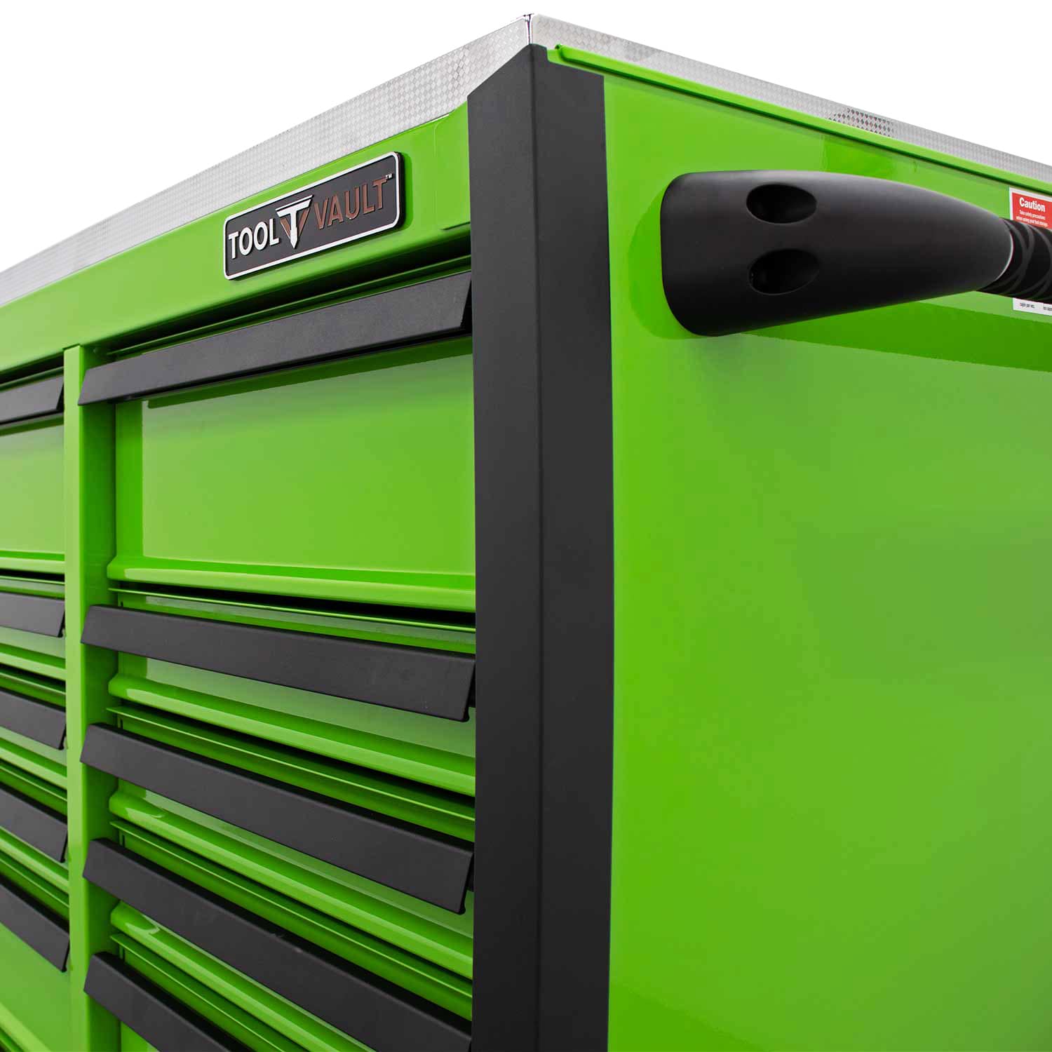 Tool Vault Elite XL 84” 23-Drawer Roller Cabinet with Hutch and Side ...