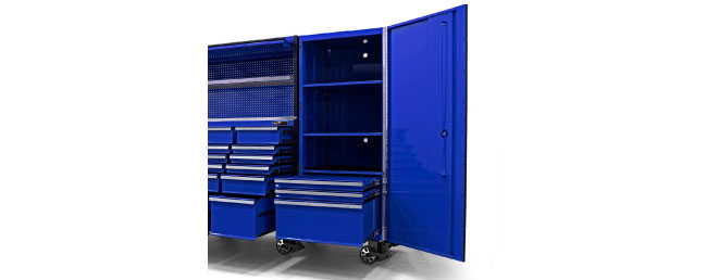 Tool Vault 28″ XL 3 Drawer Side Cabinet w/ Spring Loaded Casters ...