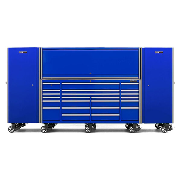 Tool Vault Elite XL 84” 23-Drawer Roller Cabinet with Hutch and 2 Side ...
